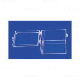 Kunststoff Box, mit Klappdeckel, transparent