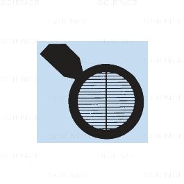 TEM Grids, 127 Lines, Parallelstege mit Unterteilungen und Griff, Ni ...